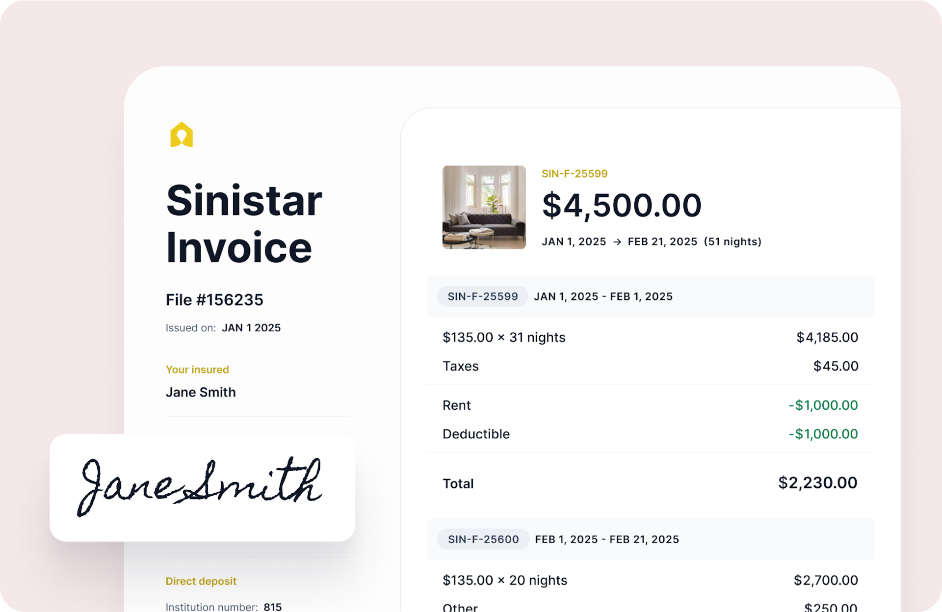 Temporary Housing for Insurance Claims | Sinistar